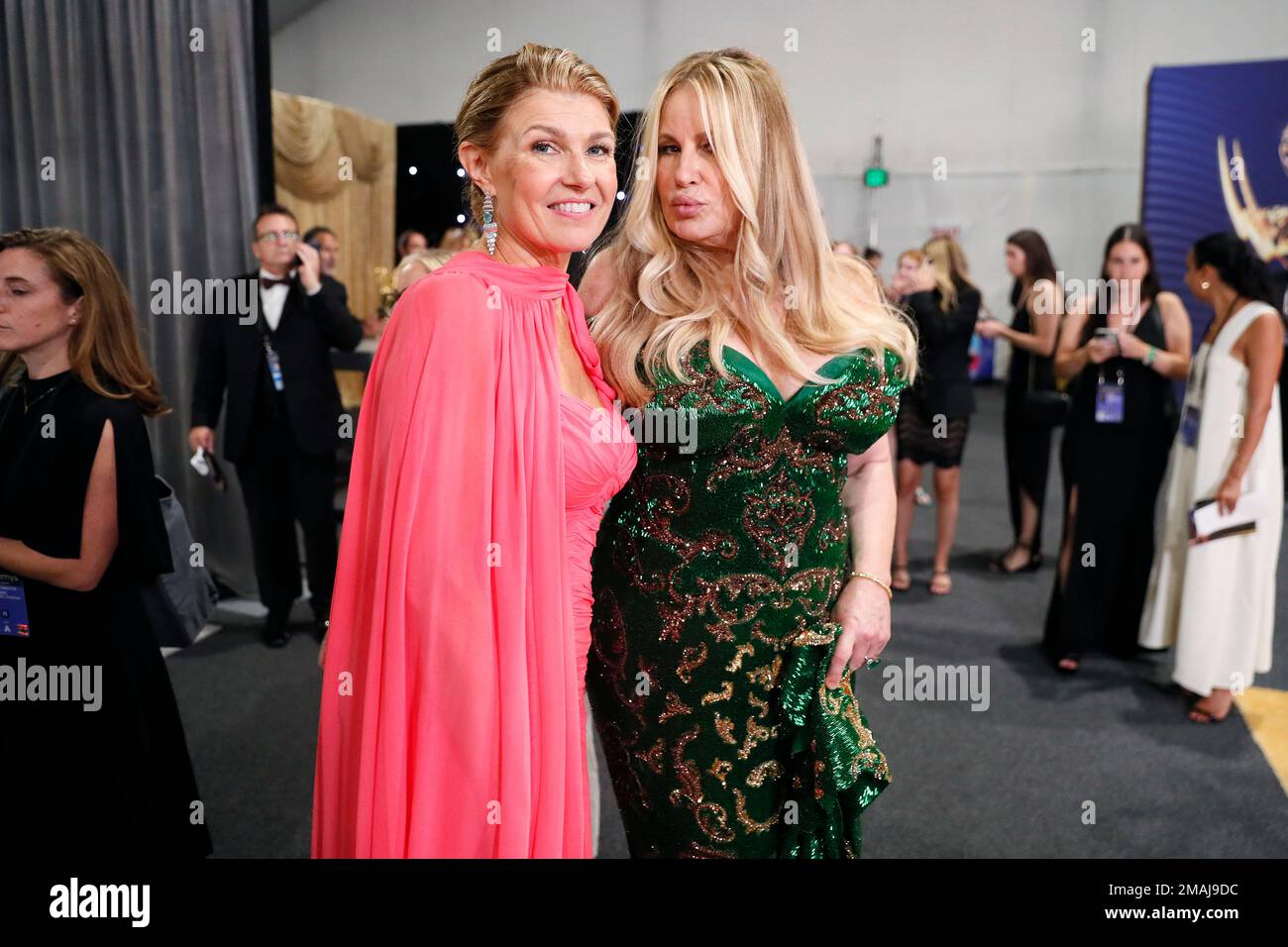 Connie Britton, left, with Jennifer Coolidge from "The White Lotus" at ...