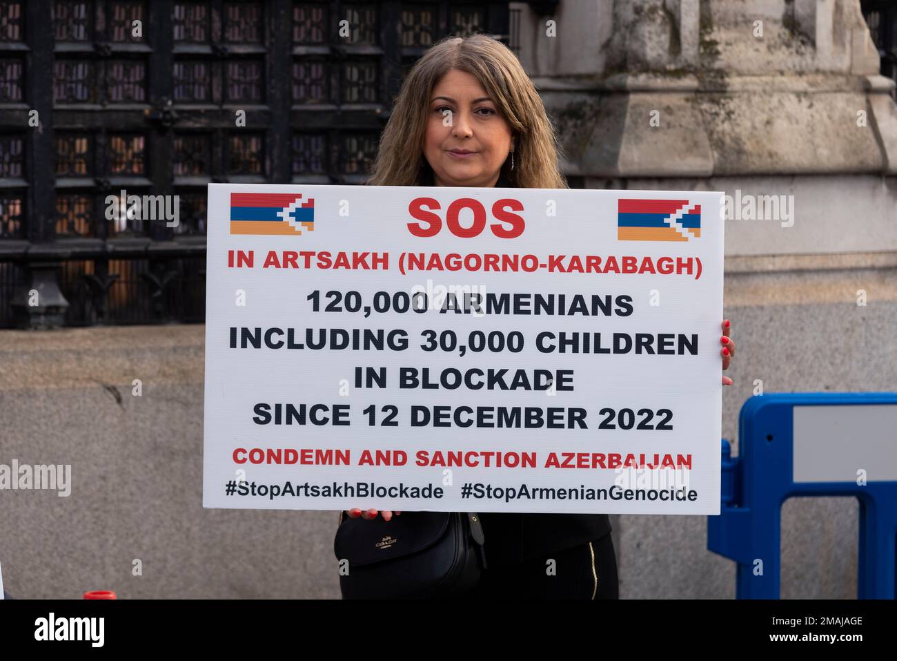 Protest against Azerbaijan actions in the Nagorno-Karabakh conflict ...