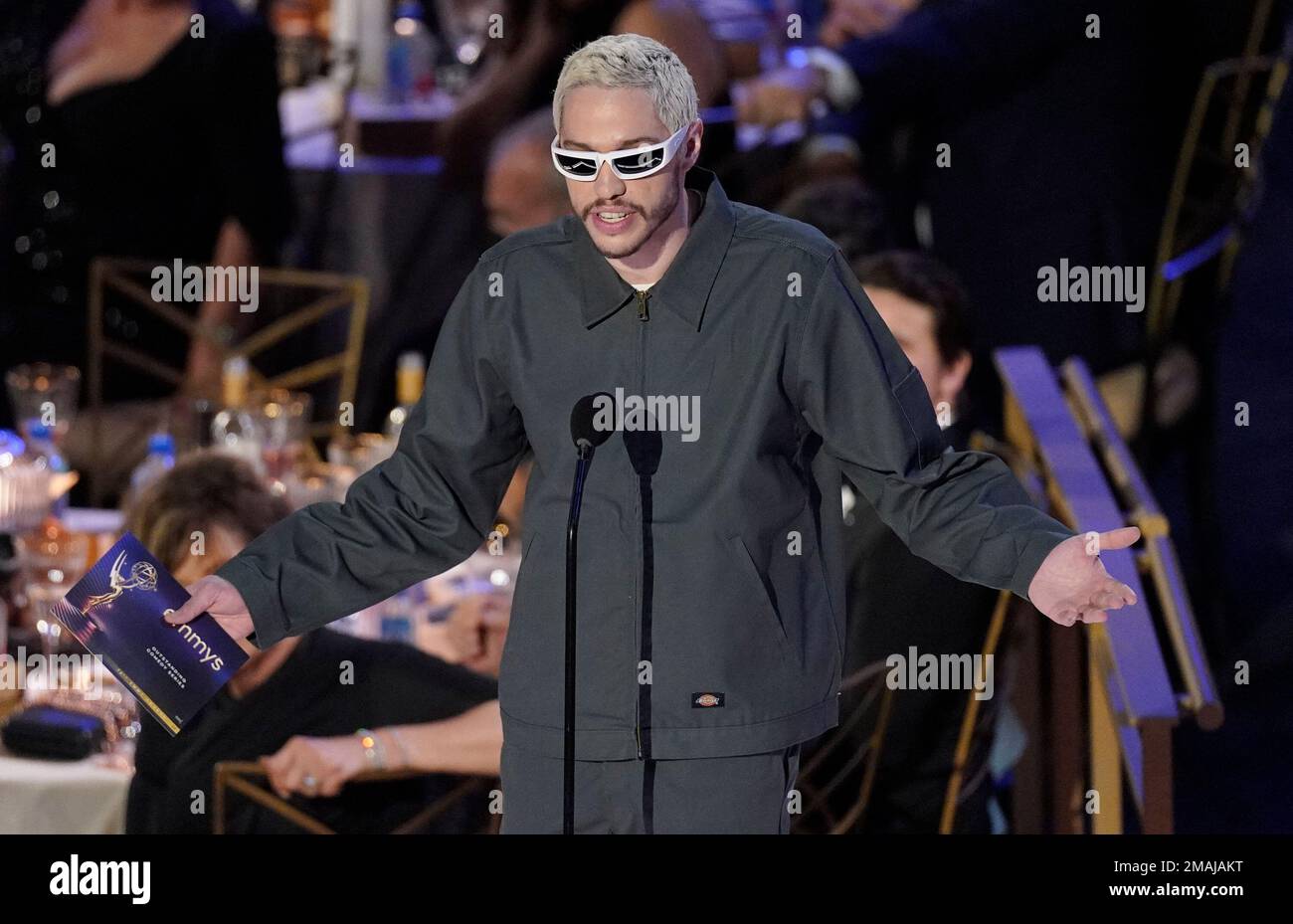 Pete Davidson presents the Emmy for outstanding comedy series at the ...