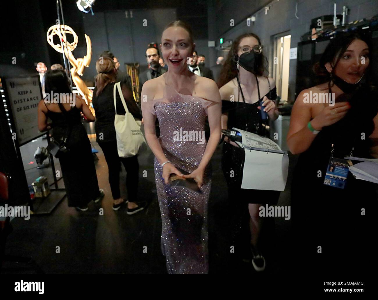 Amanda Seyfried at the 74th Emmy Awards on Monday, Sept. 12, 2022 at ...