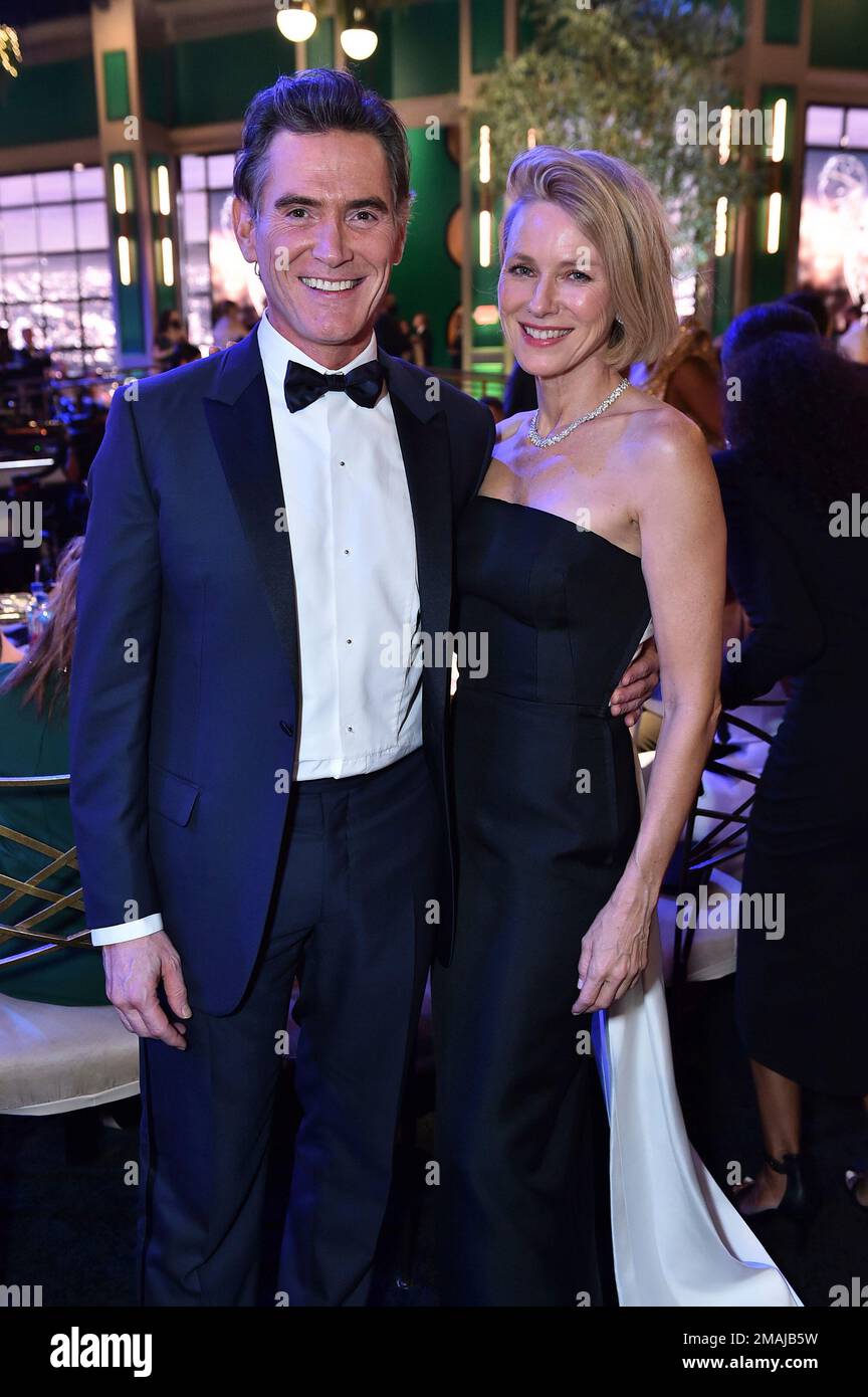 Billy Crudup, left, and Naomi Watts at the 74th Emmy Awards on Monday ...