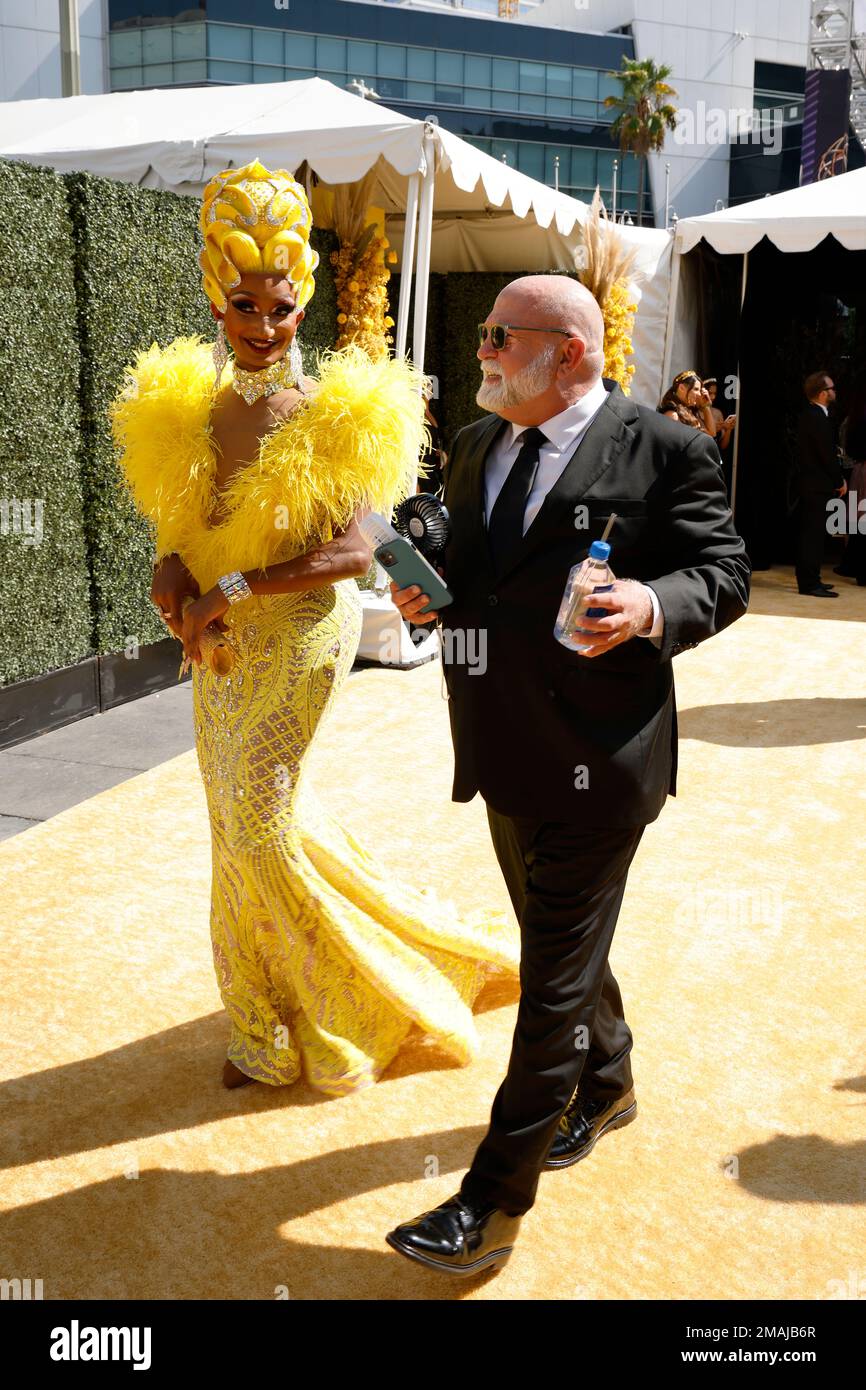 Angeria Paris VanMichaels arrives at the 74th Emmy Awards on Monday ...