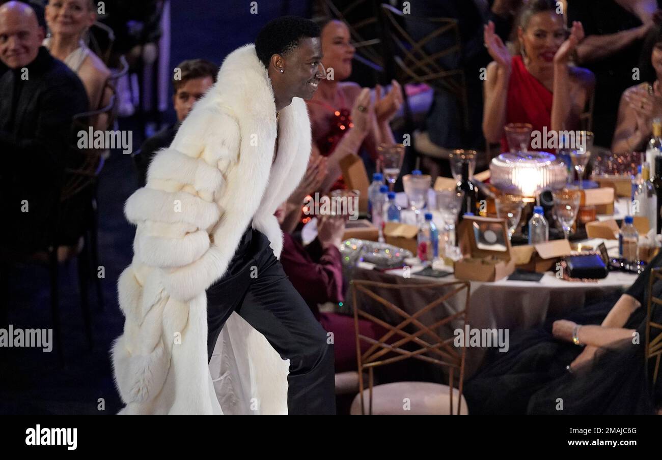 Jerrod Carmichael accepts the Emmy for outstanding writing for a ...