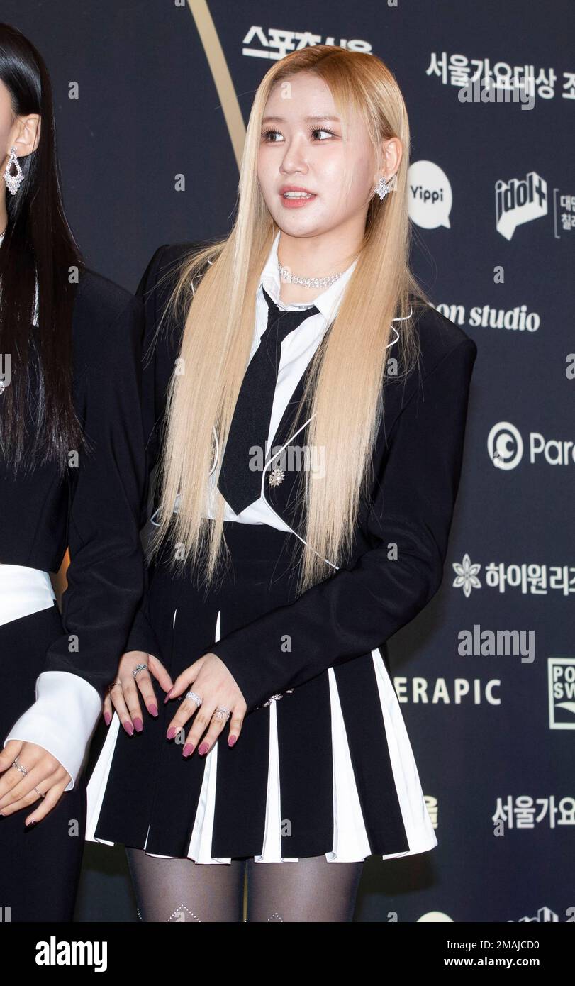 Seoul, South Korea. 19th Jan, 2023. Haeun from South Korean K-Pop girl ...