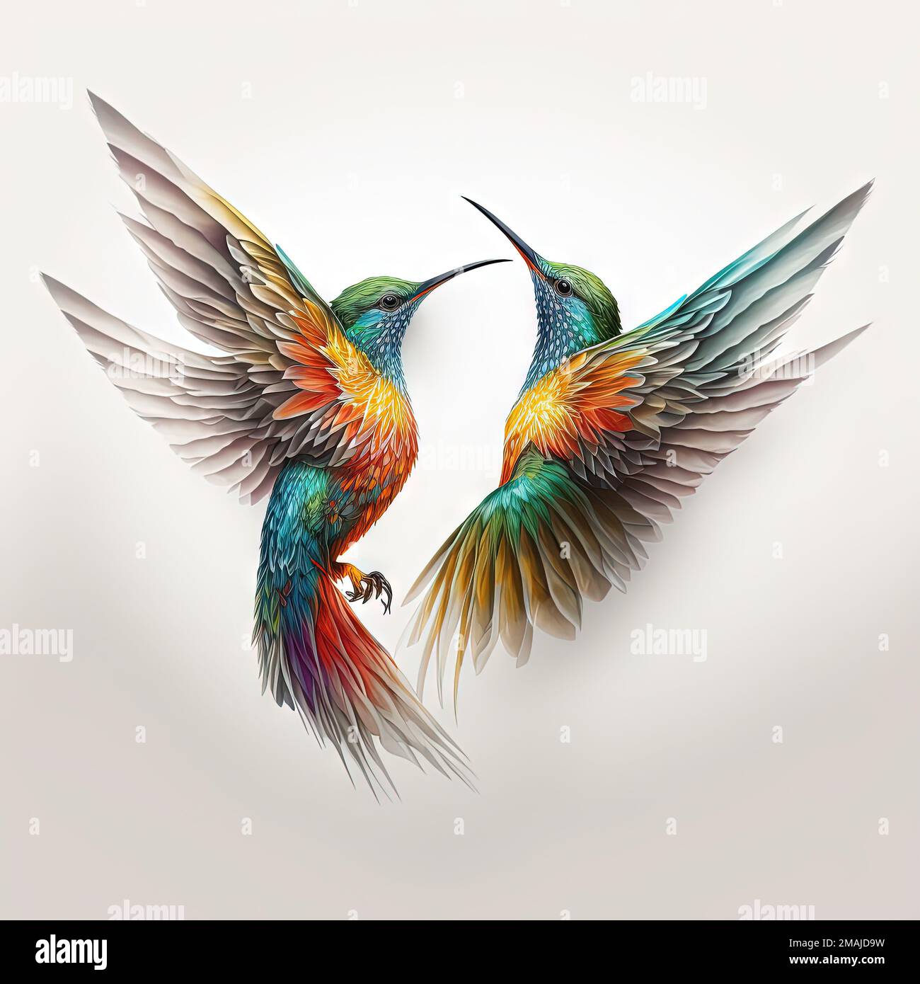 Flying Colourful Birds Pictures