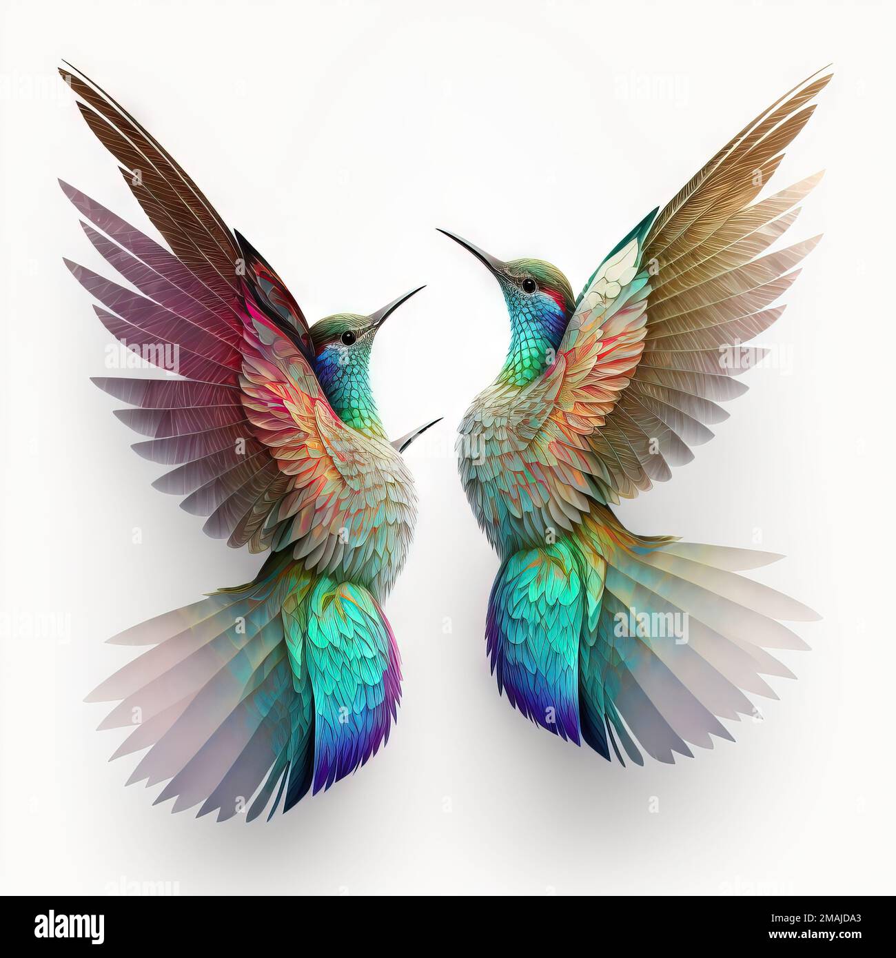 Colorful Bird Wings