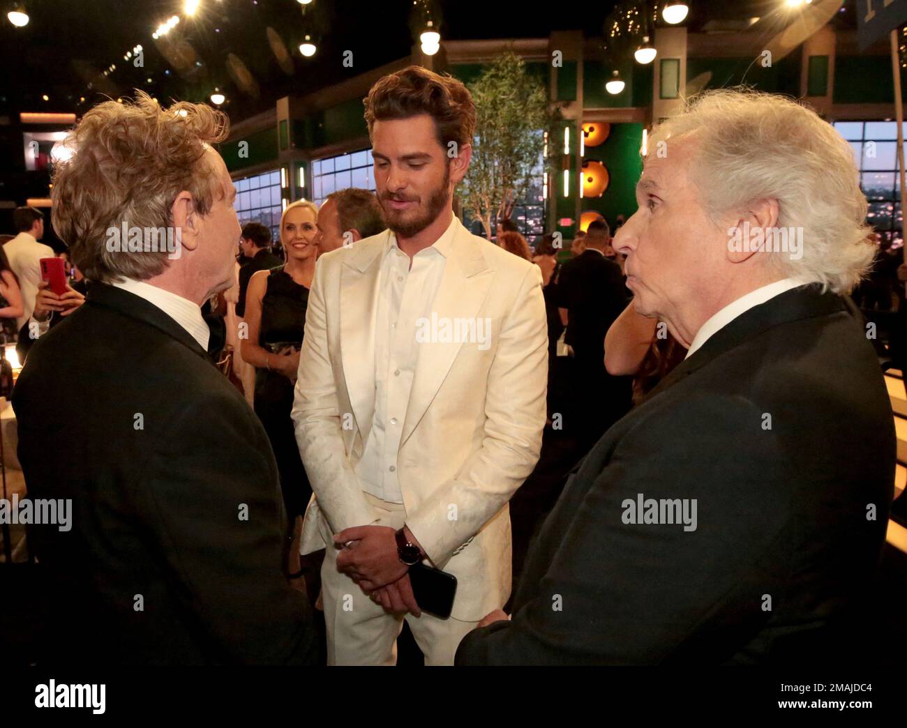 Martin Short, from left, Andrew Garfield and Henry Winkler at the 74th ...