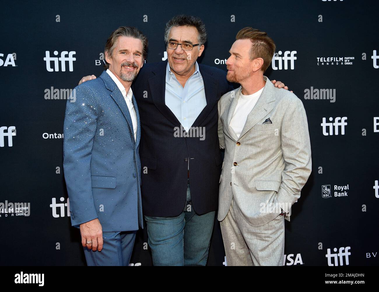 Actor Ethan Hawke, left, director Rodrigo Garcia and actor Ewan ...