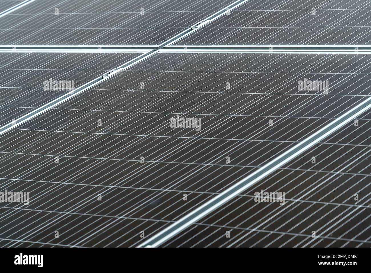 Close-up of the surface of photovoltaic solar cells, for the production ...