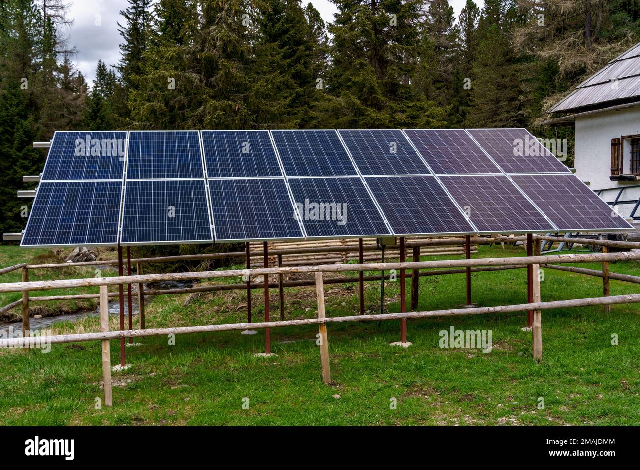 Ground station of solar collectors to collect the solar energy Stock ...