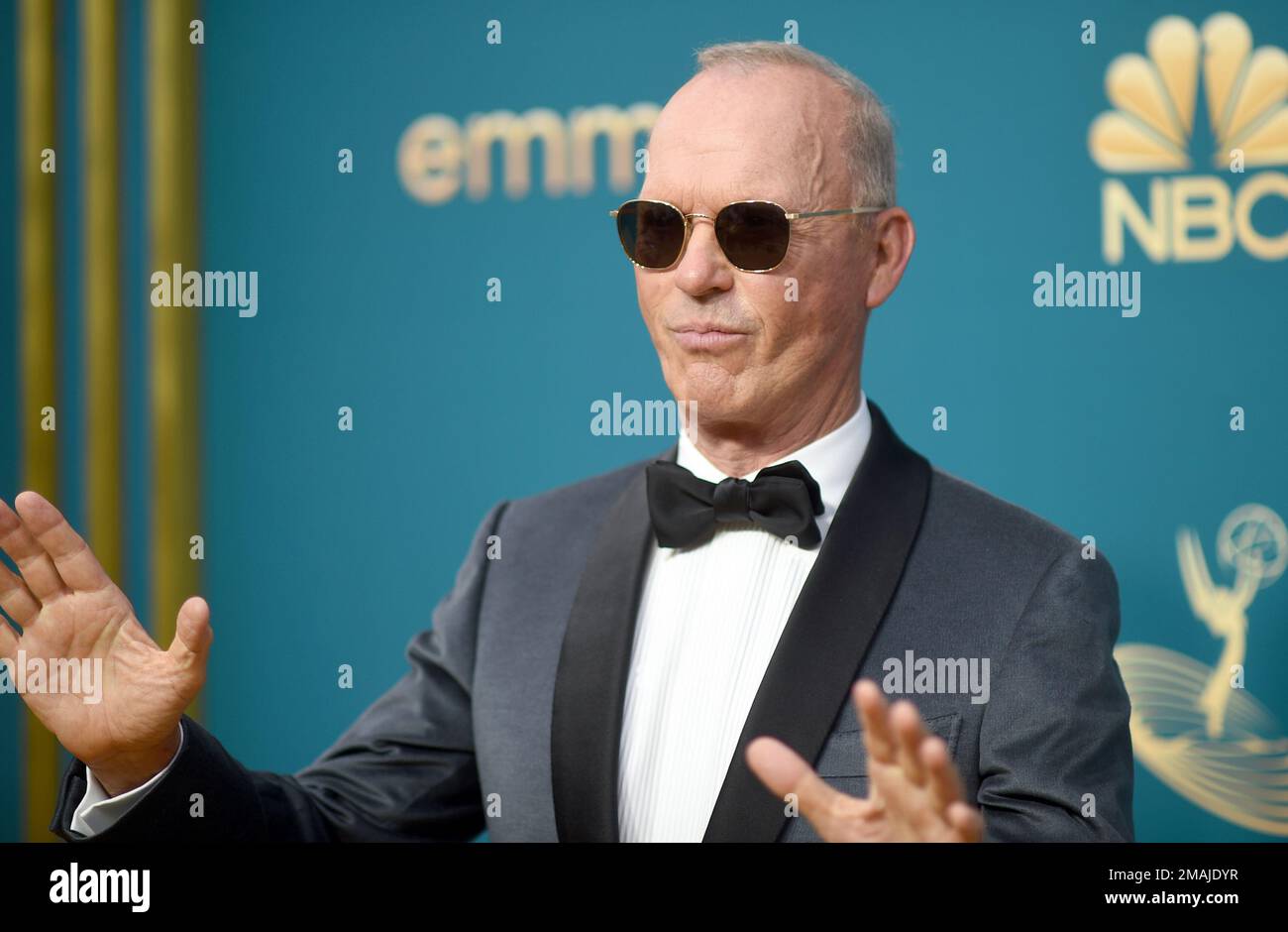 Michael Keaton arrives at the 74th Primetime Emmy Awards on Monday ...