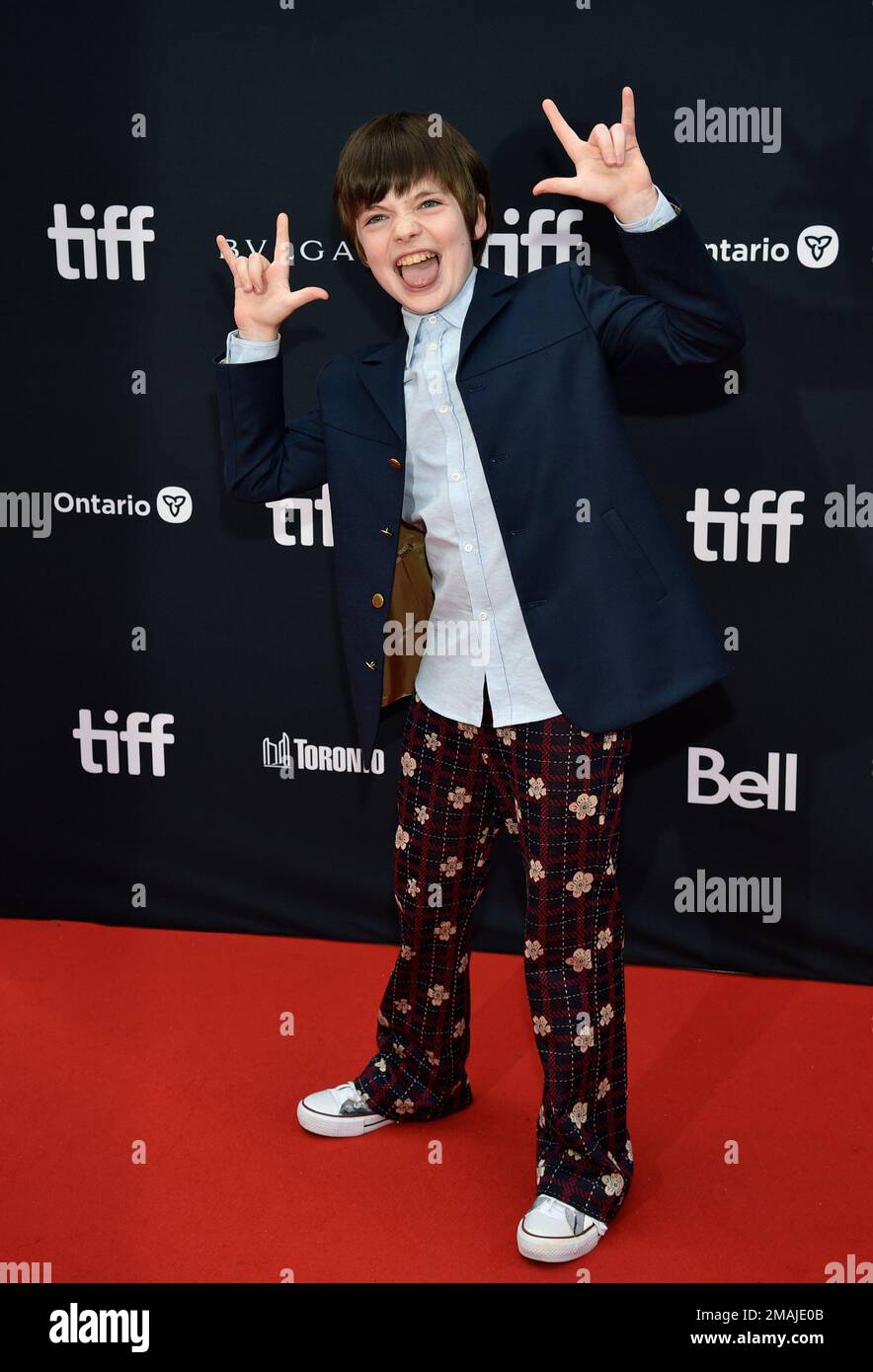 Maxim Swinton attends the premiere of "Raymond & Ray" at Roy Thomson ...