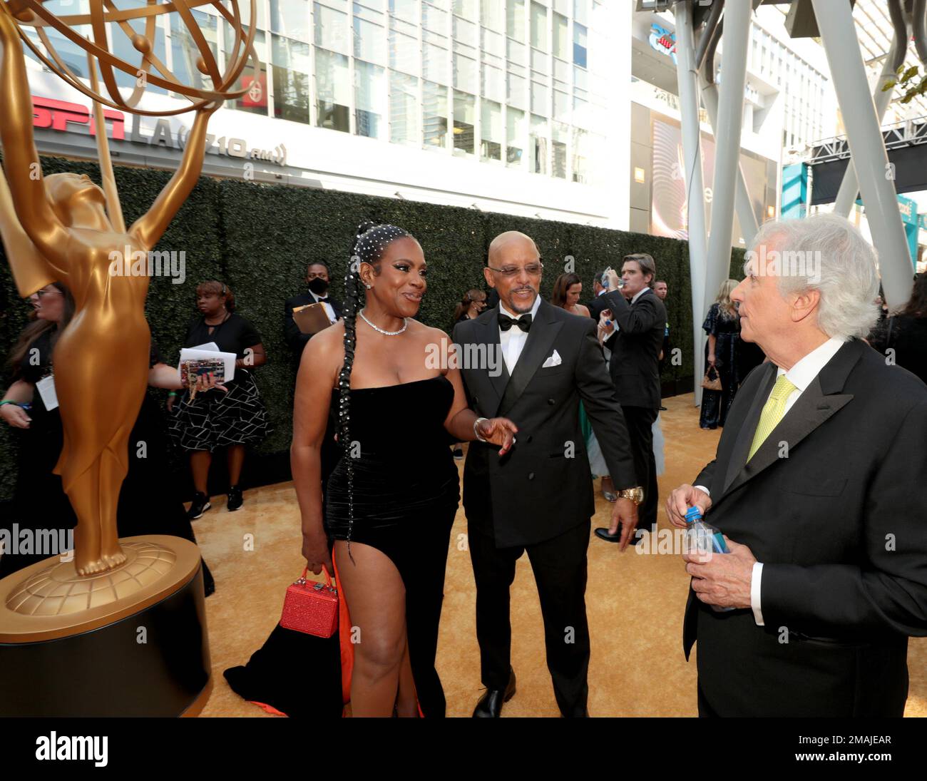 Sheryl Lee Ralph, from left, Vincent Hughes and Henry Winkler arrive at ...
