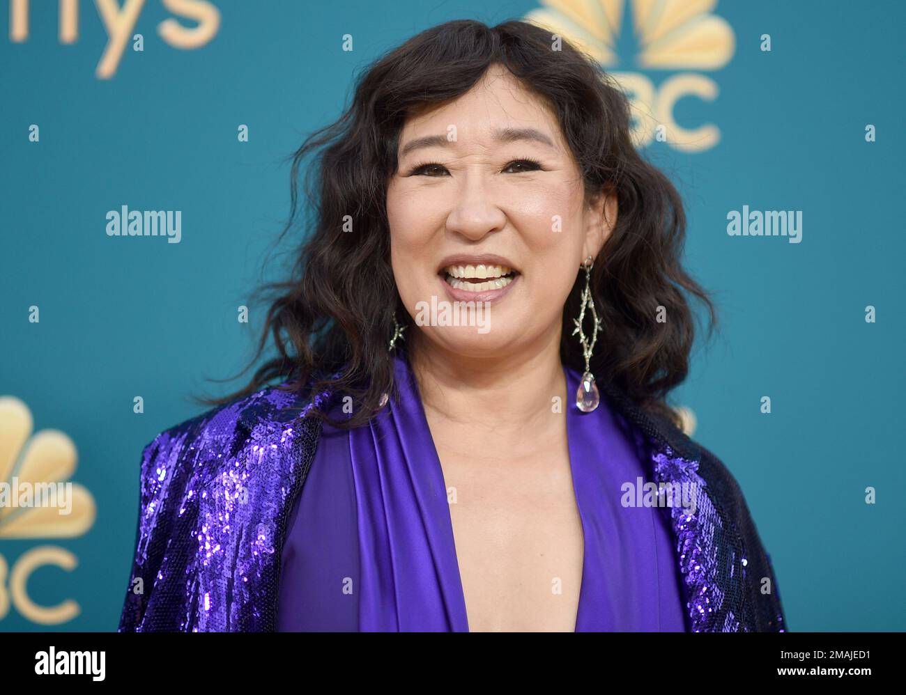 Sandra Oh arrives at the 74th Primetime Emmy Awards on Monday, Sept. 12 ...