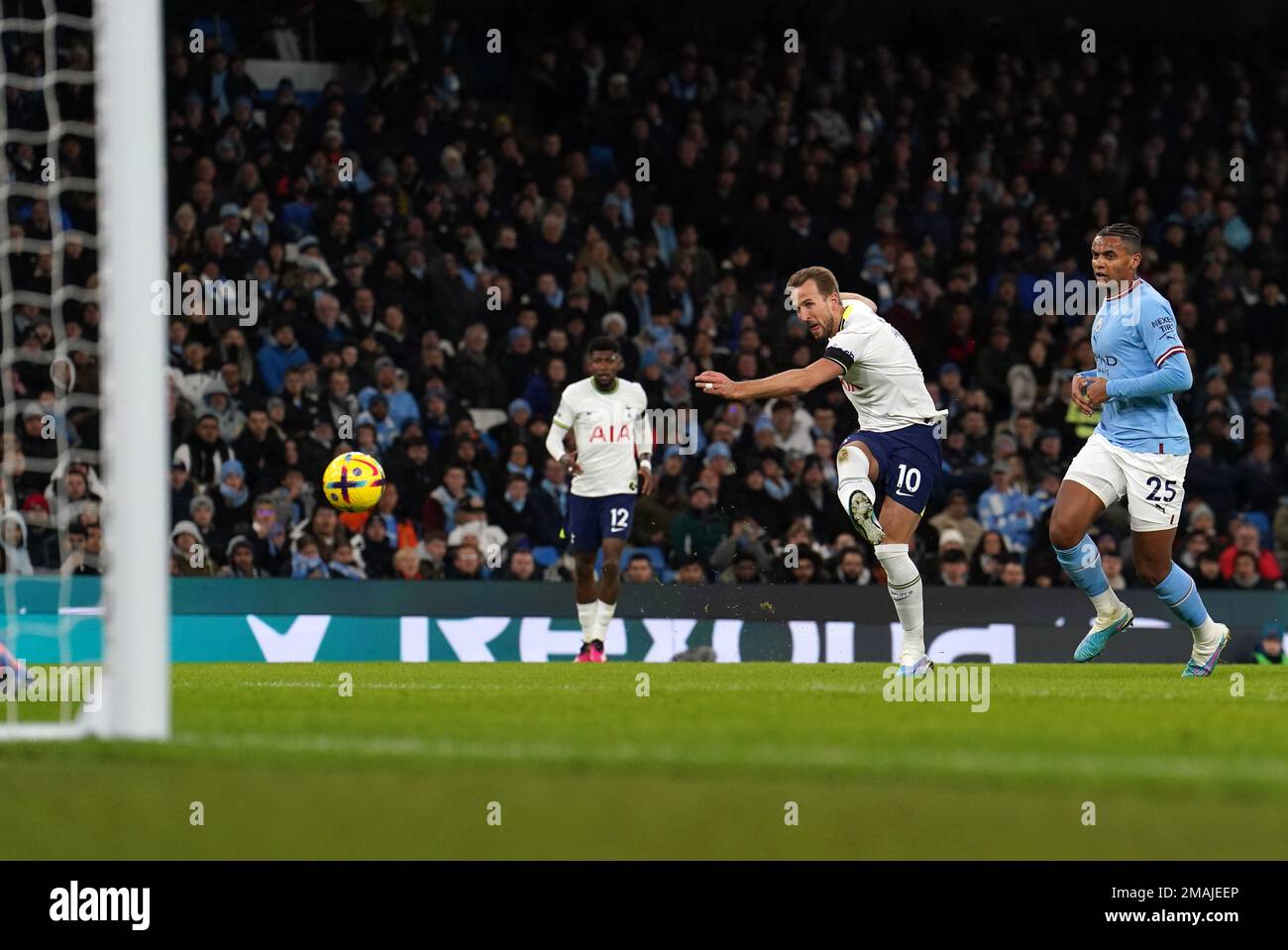 Tottenham Hotspur's Harry Kane (second right) caught offside during the ...