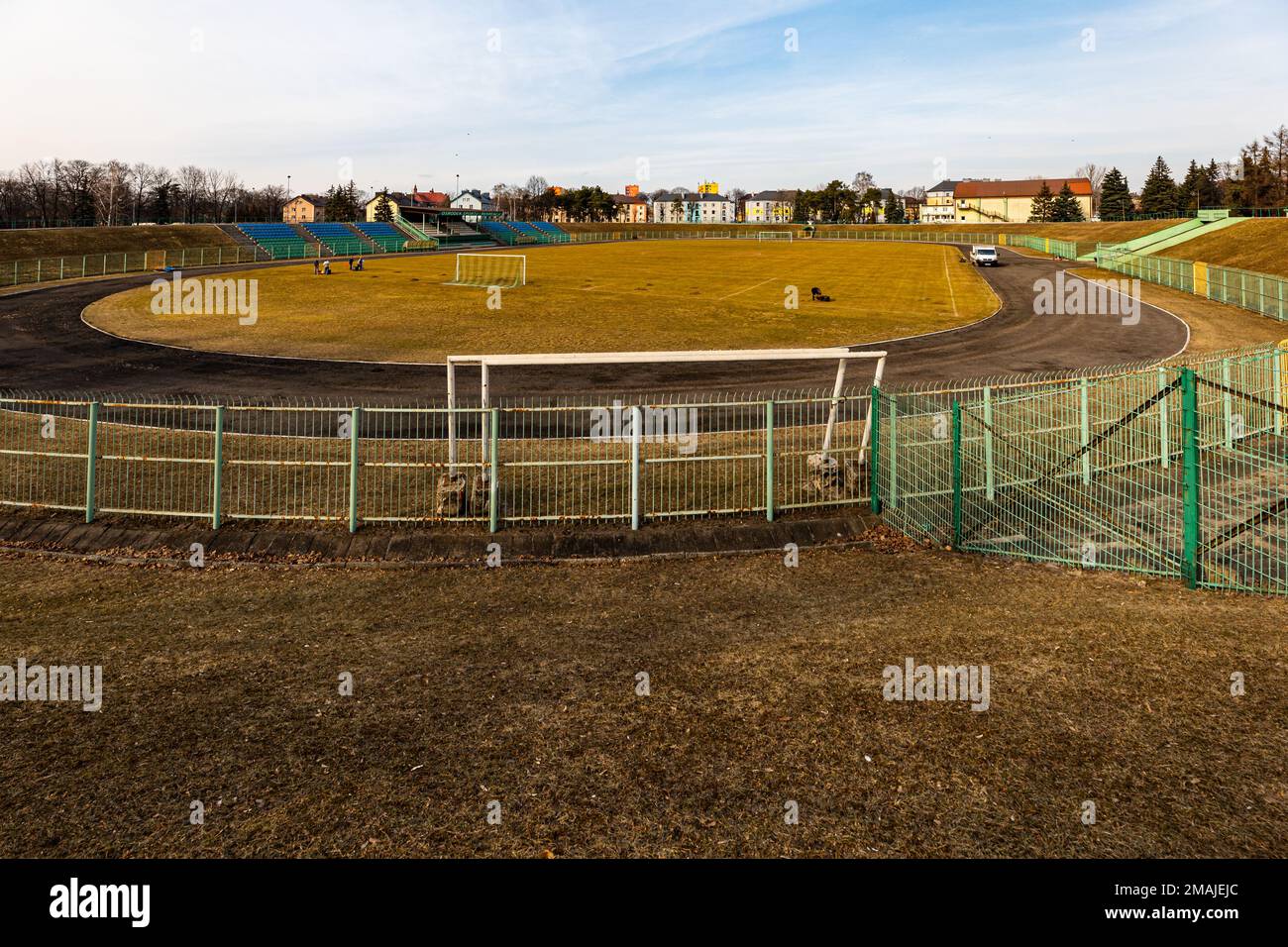 Zawiercie, Poland - March 2022: Stadium of the 1000th anniversary of ...