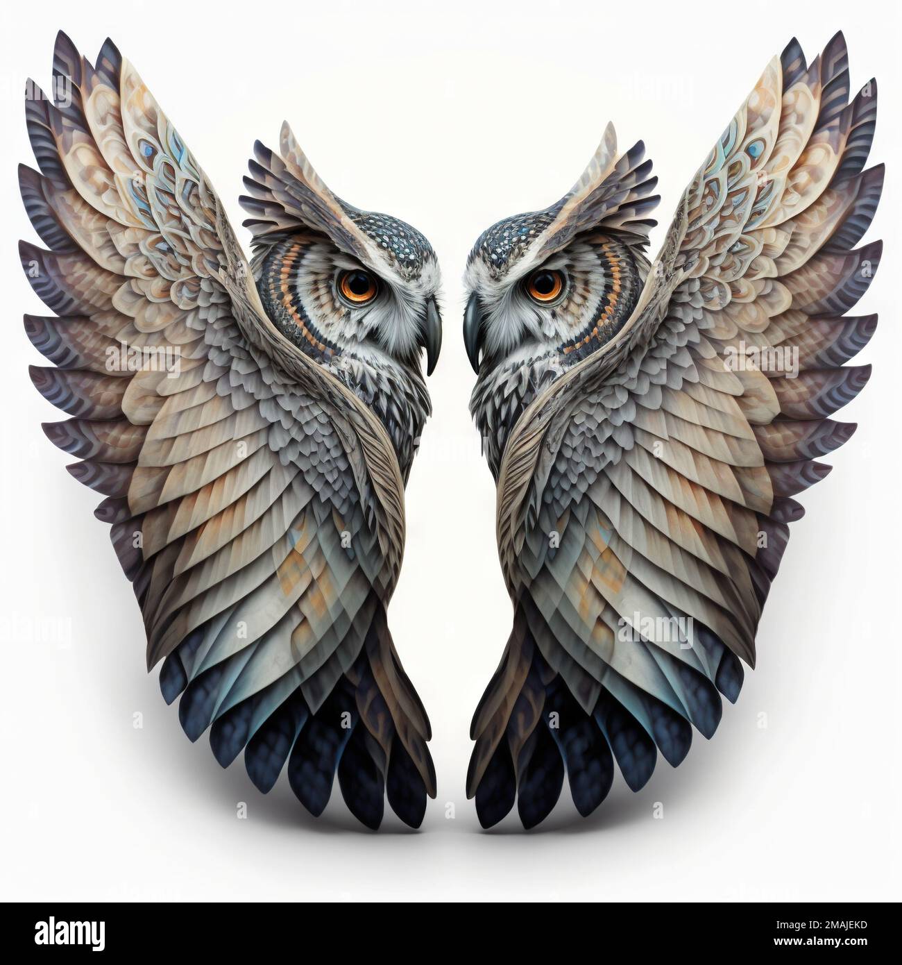 Barn Owl Wings Tattoo