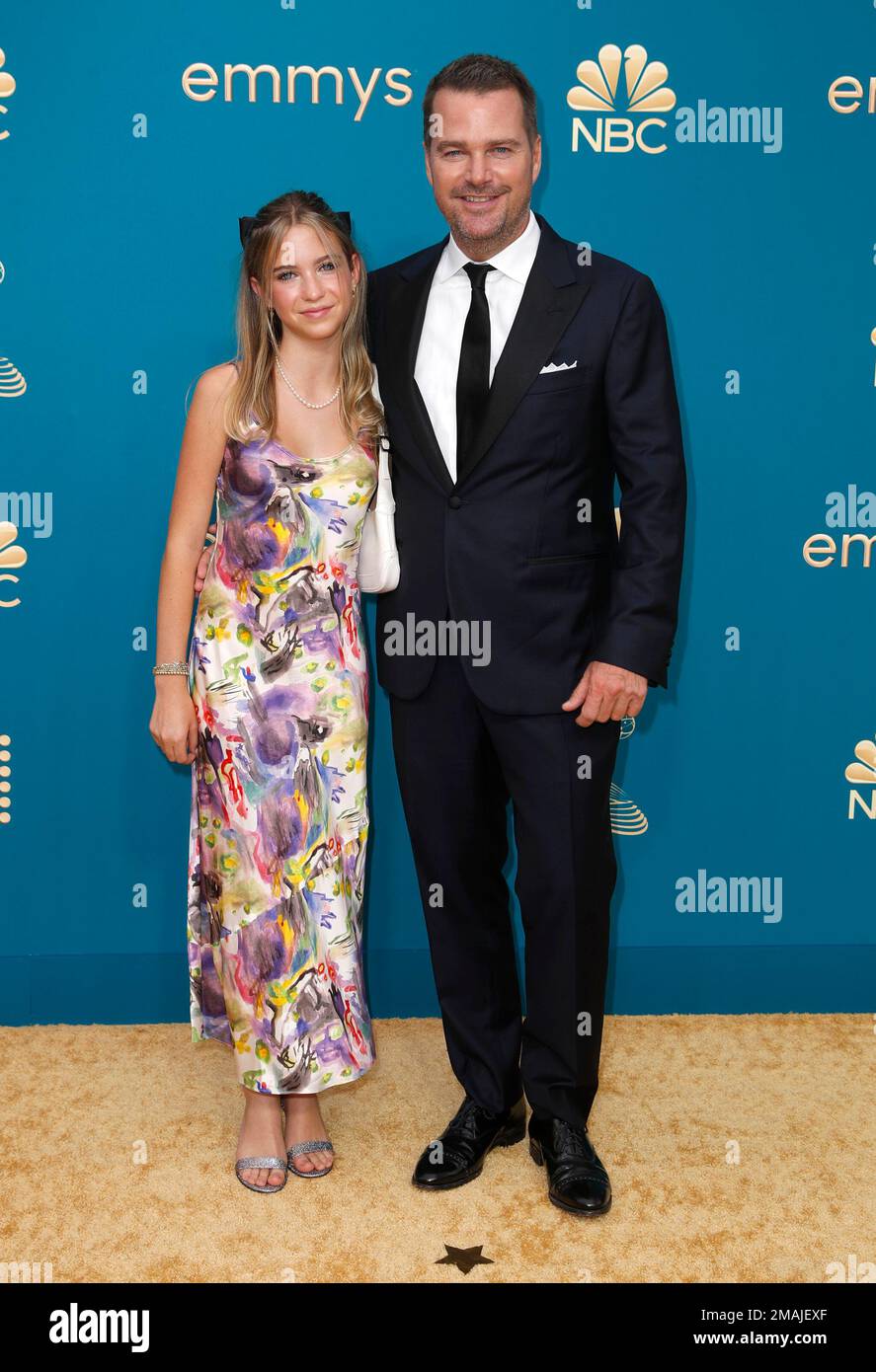 Maeve O'Donnell, left, and Chris O'Donnell arrive at the 74th Emmy ...