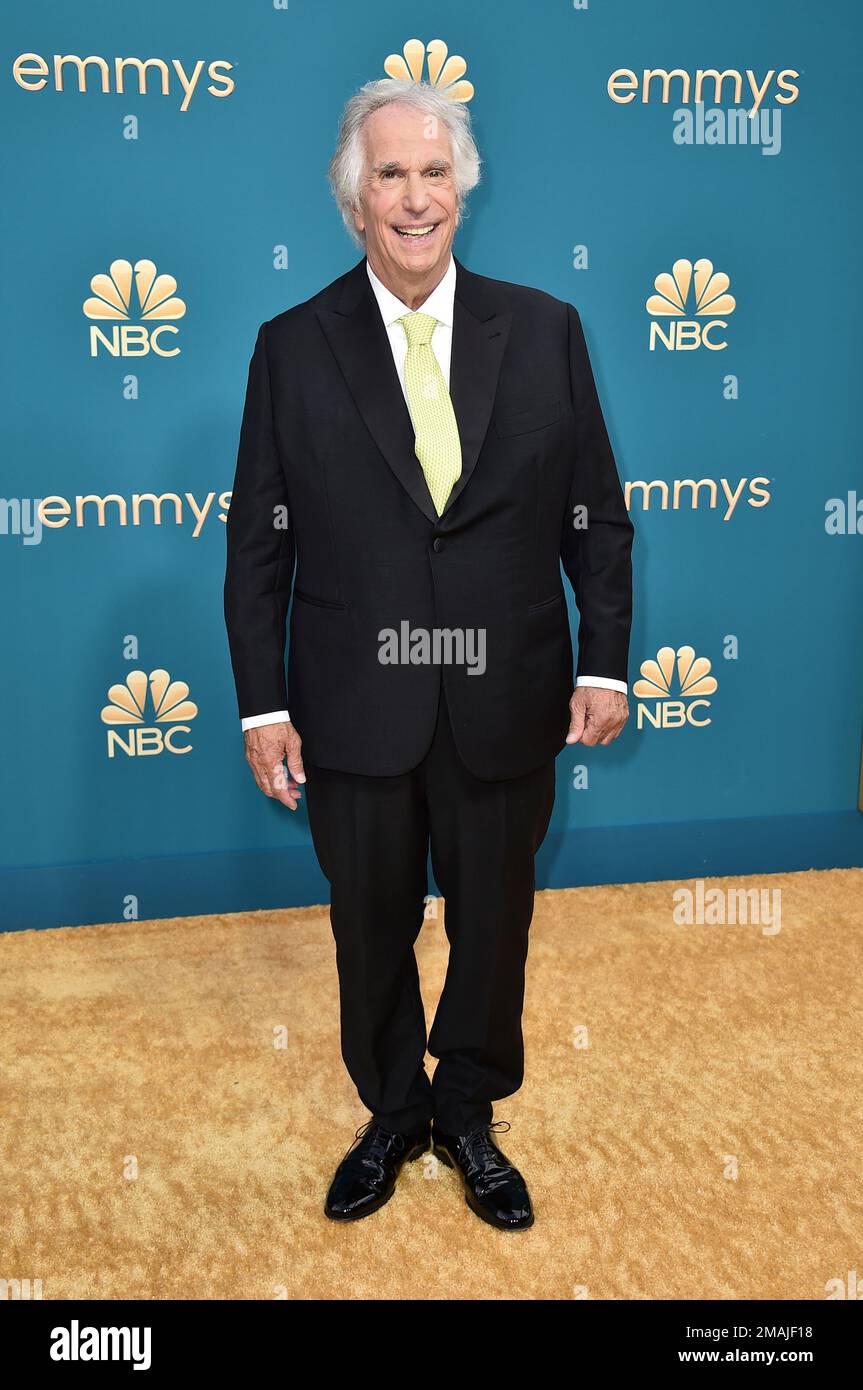 Henry Winkler arrives at the 74th Emmy Awards on Monday, Sept. 12, 2022 ...