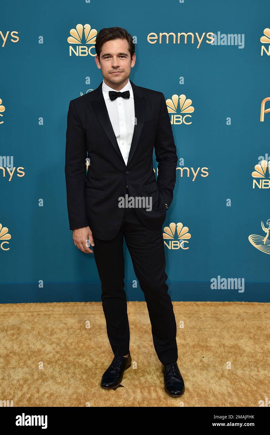 Jason Ralph arrives at the 74th Emmy Awards on Monday, Sept. 12, 2022 ...