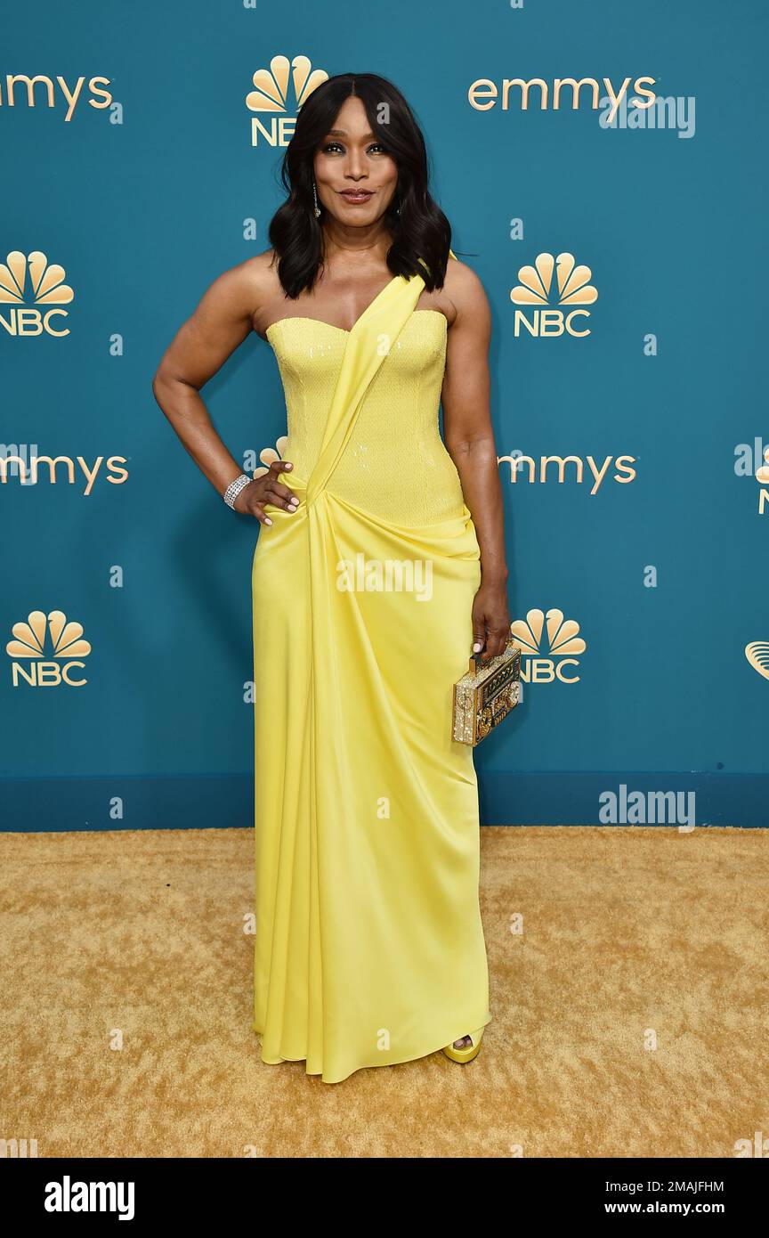 Angela Bassett arrives at the 74th Emmy Awards on Monday, Sept. 12 ...