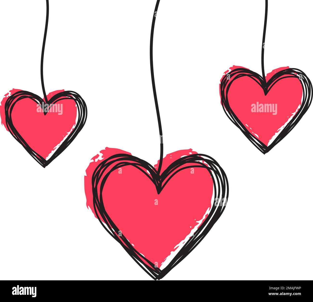 Hang on a thread Stock Vector Images - Alamy