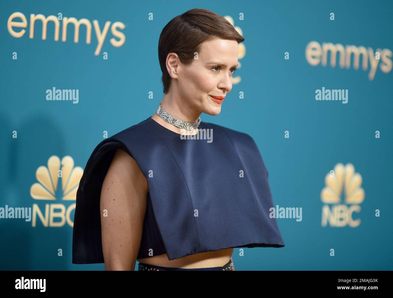 Sarah Paulson arrives at the 74th Primetime Emmy Awards on Monday, Sept ...