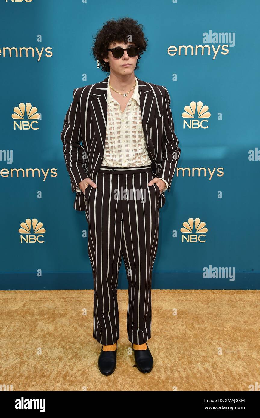 Reece Feldman arrives at the 74th Emmy Awards on Monday, Sept. 12, 2022 ...