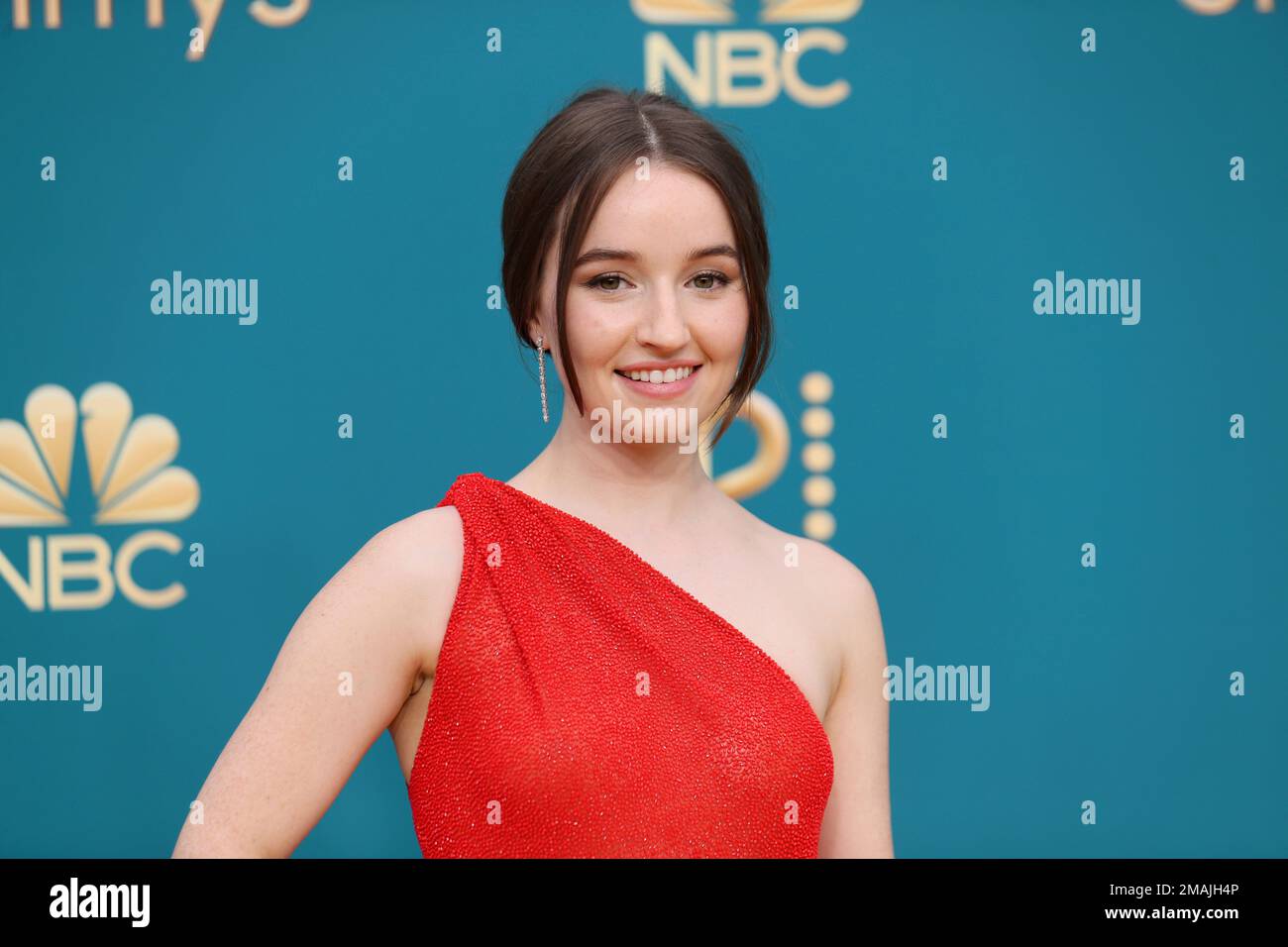 Kaitlyn Dever arrives at the 74th Emmy Awards on Monday, Sept. 12, 2022 ...