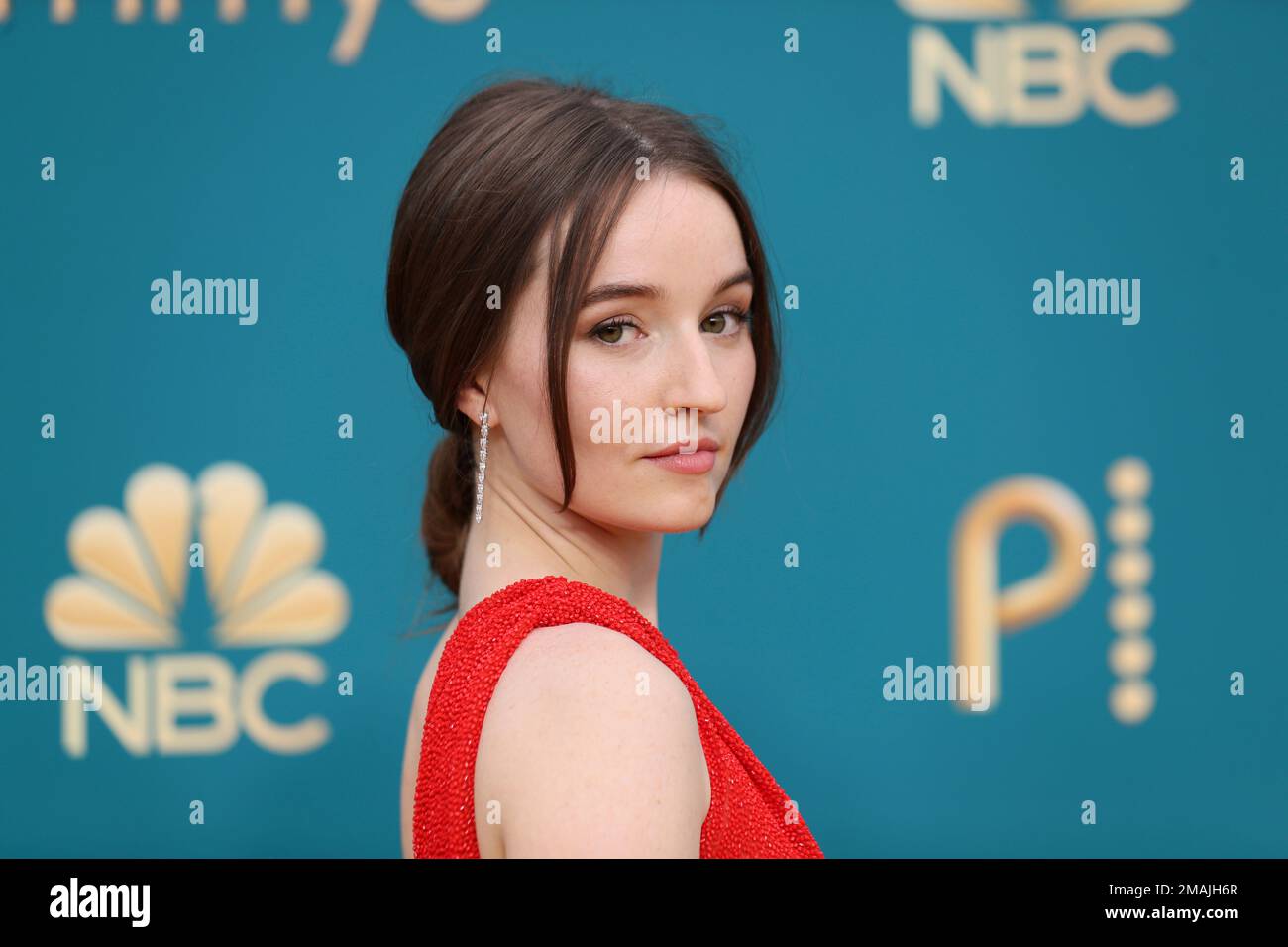 Kaitlyn Dever arrives at the 74th Emmy Awards on Monday, Sept. 12, 2022 ...