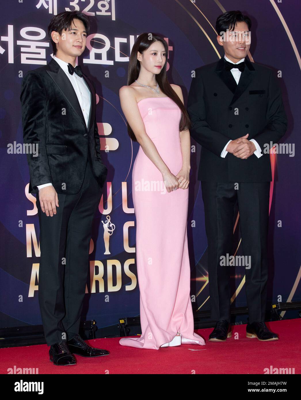 Seoul, South Korea. 19th Jan, 2023. (L to R) South Korean Singer Choi ...