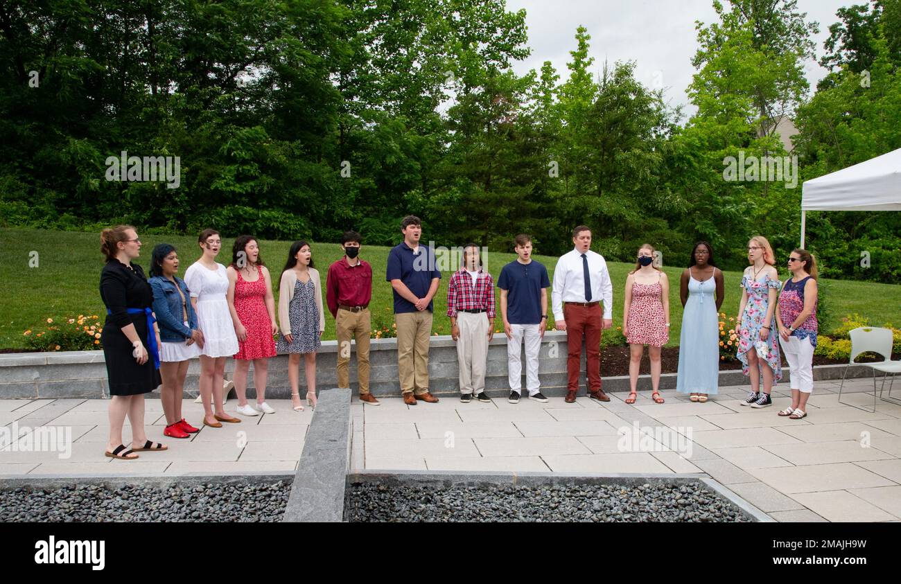 Stafford County High Schools all state choir members sing the National ...