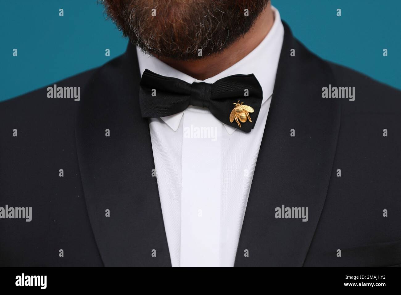 Jamie Travis arrives at the 74th Emmy Awards on Monday, Sept. 12, 2022 ...