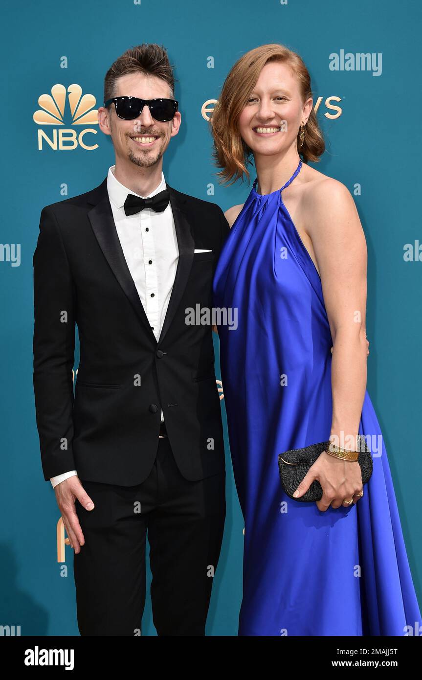 Ballard C. Boyd, left, and Kelsey Boyd arrive at the 74th Emmy Awards ...