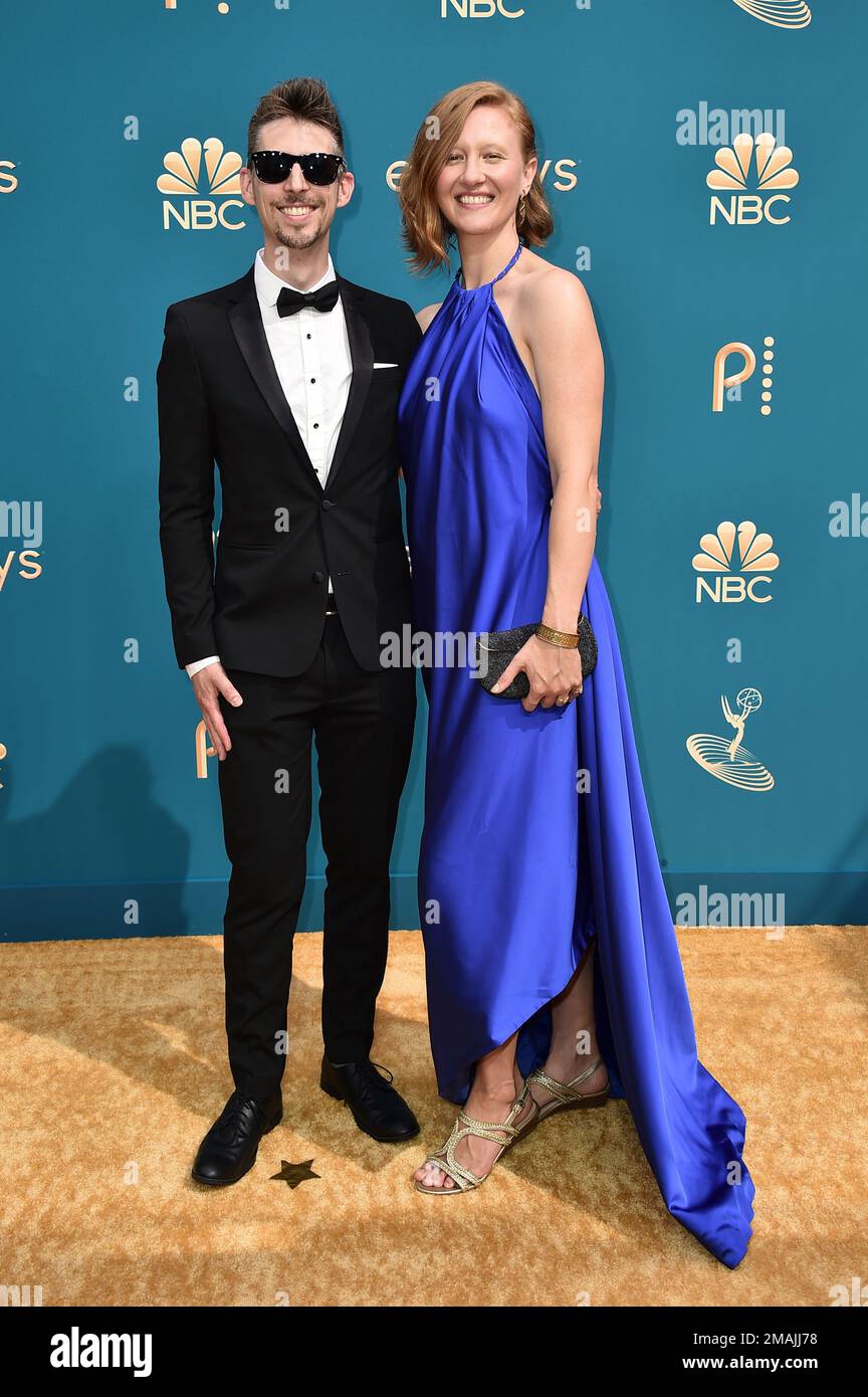 Ballard C. Boyd, left, and Kelsey Boyd arrive at the 74th Emmy Awards ...