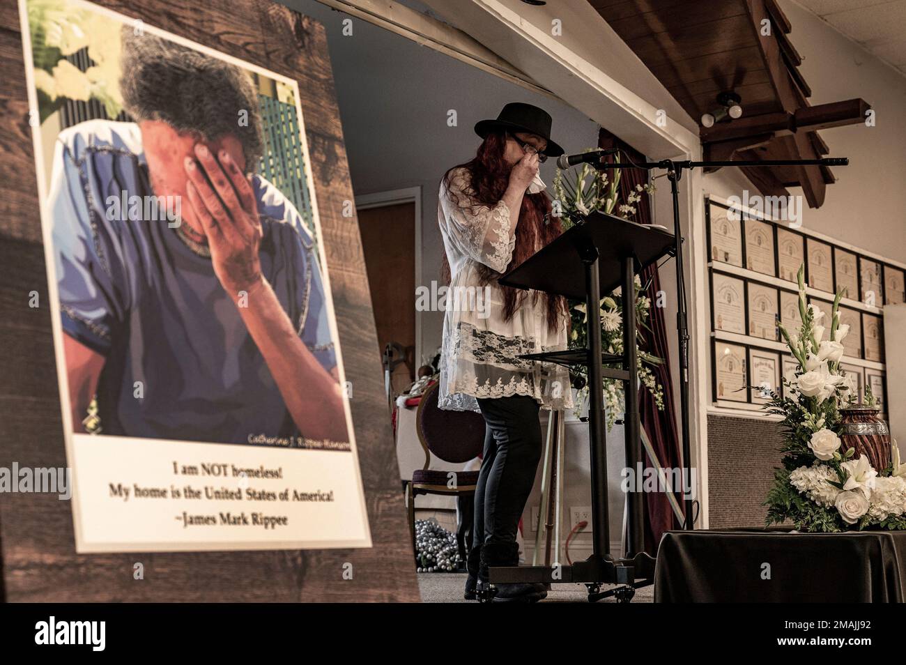 Vacaville, Calif, USA. 13th Jan, 2023. Flanked by a picture at left ...