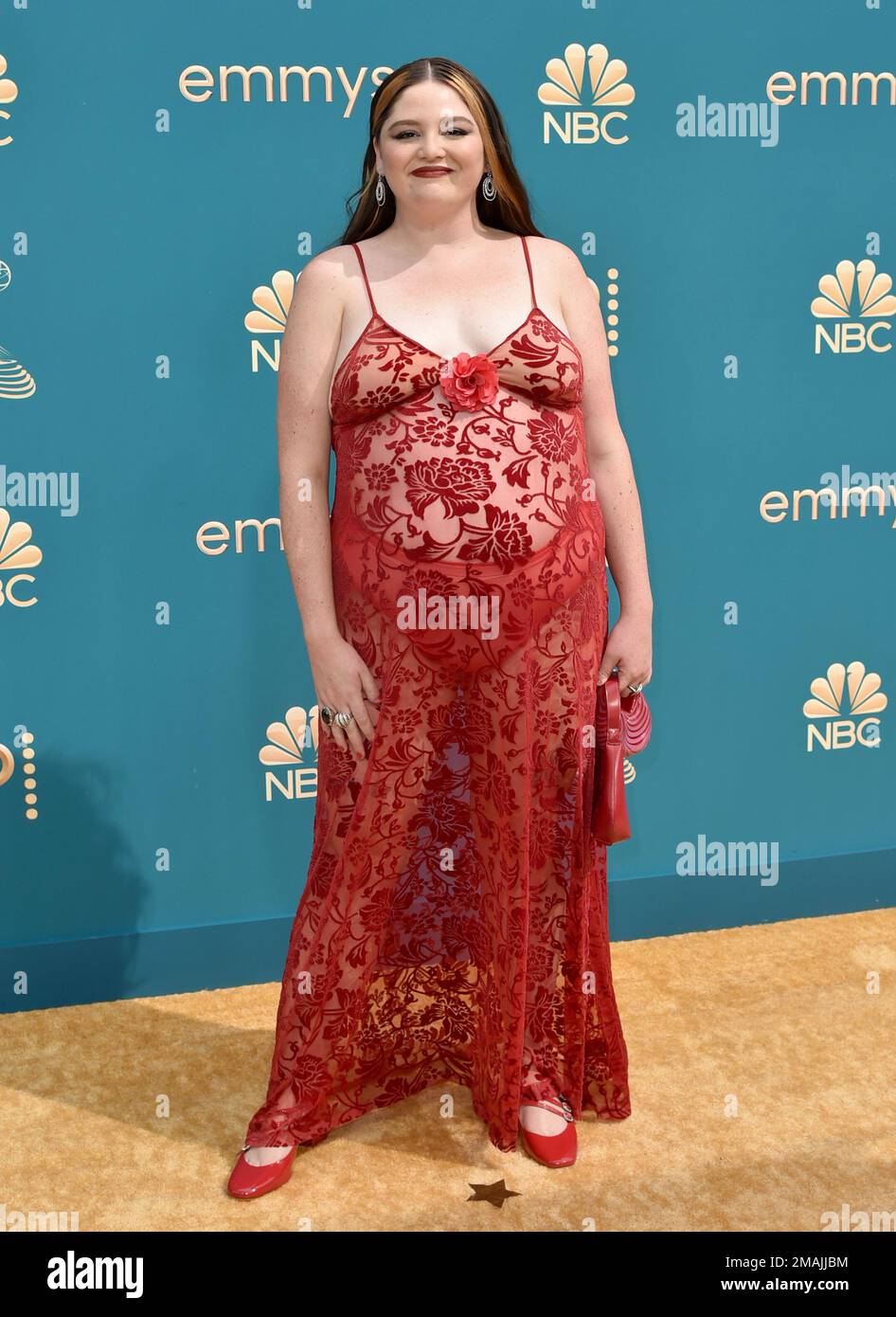 Megan Stalter arrives at the 74th Primetime Emmy Awards on Monday, Sept ...