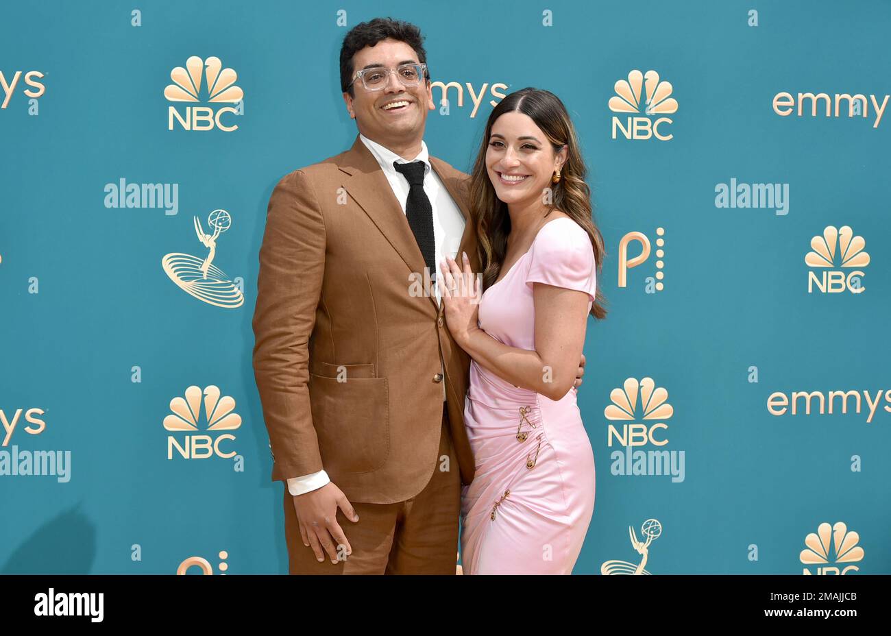 James Atkinson, left, and Jane Becker arrive at the 74th Primetime Emmy ...