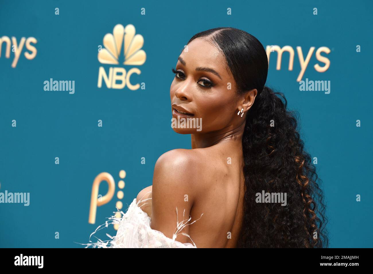 Zuri Hall arrives at the 74th Emmy Awards on Monday, Sept. 12, 2022 at ...