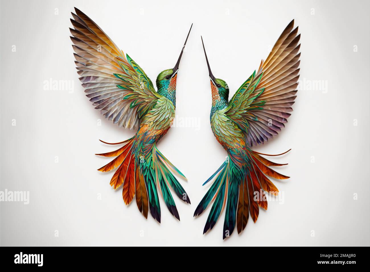 Colorful Bird Wings