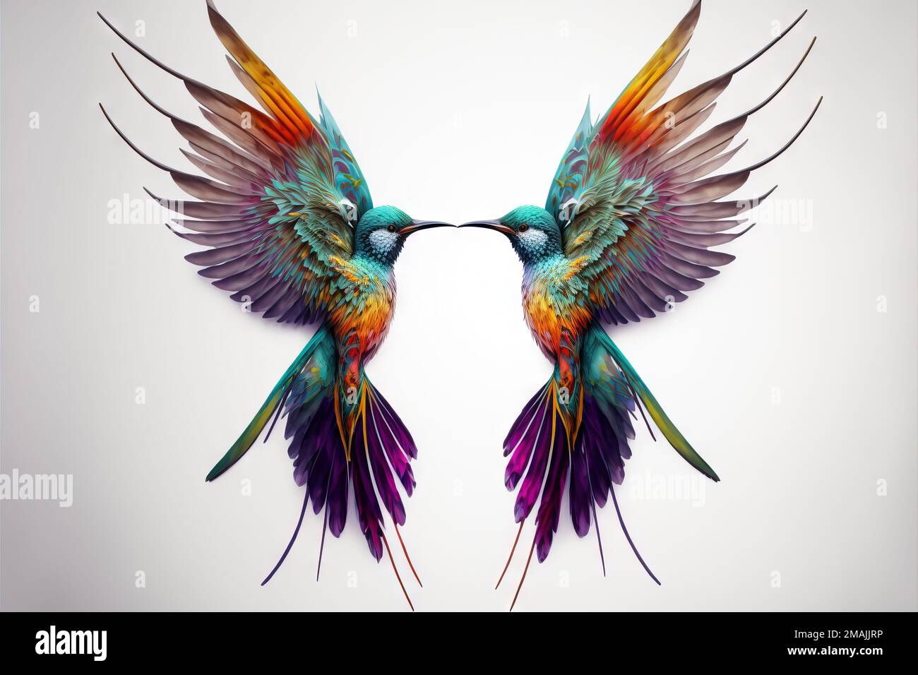 Colorful Bird Wings