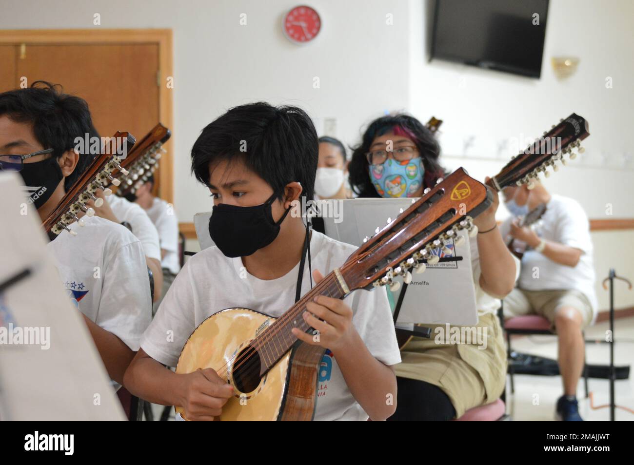 Ensemble members of the Philippine Rondalla Ensemble of Virginia (PREVa ...