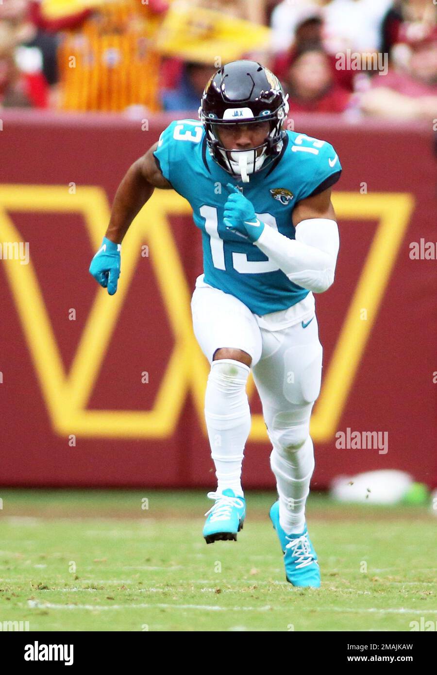 Jacksonville Jaguars wide receiver Christian Kirk (13) runs during an ...