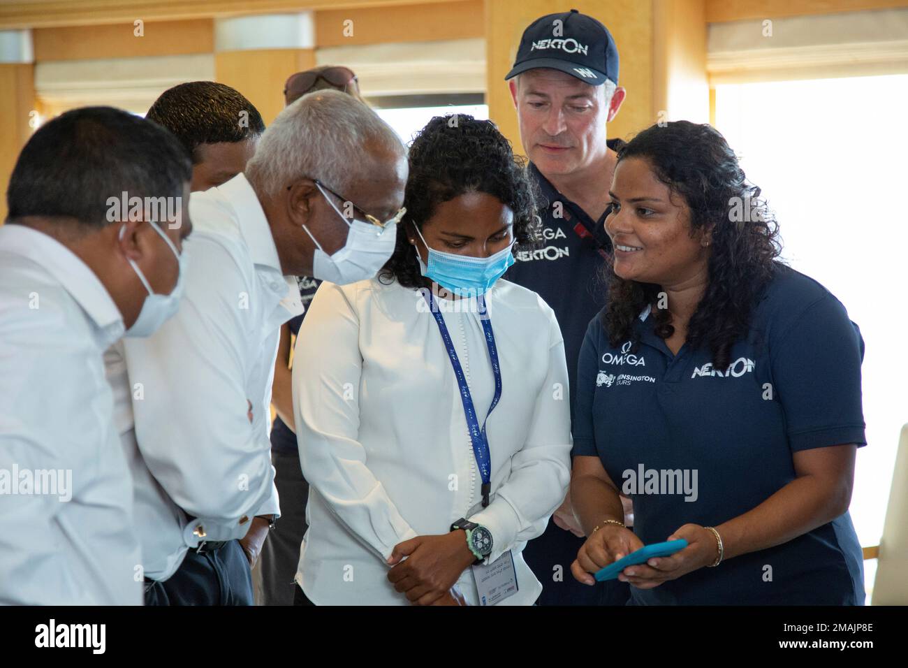 IMAGE DISTRIBUTED FOR NEKTON - From left, Maldives President Ibrahim ...