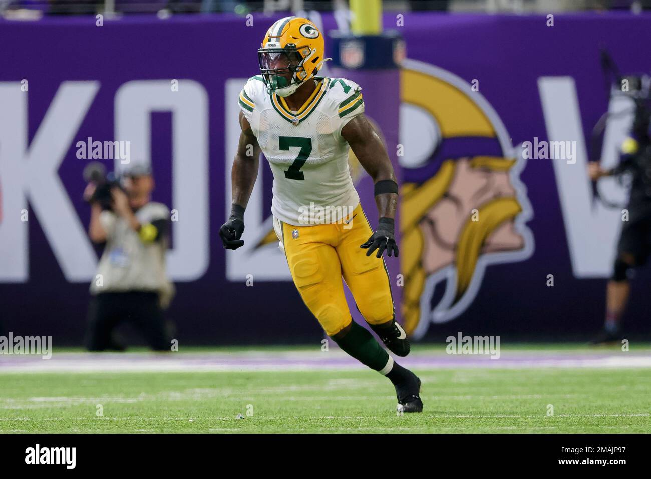 Green Bay Packers linebacker Quay Walker (7) in action against the ...