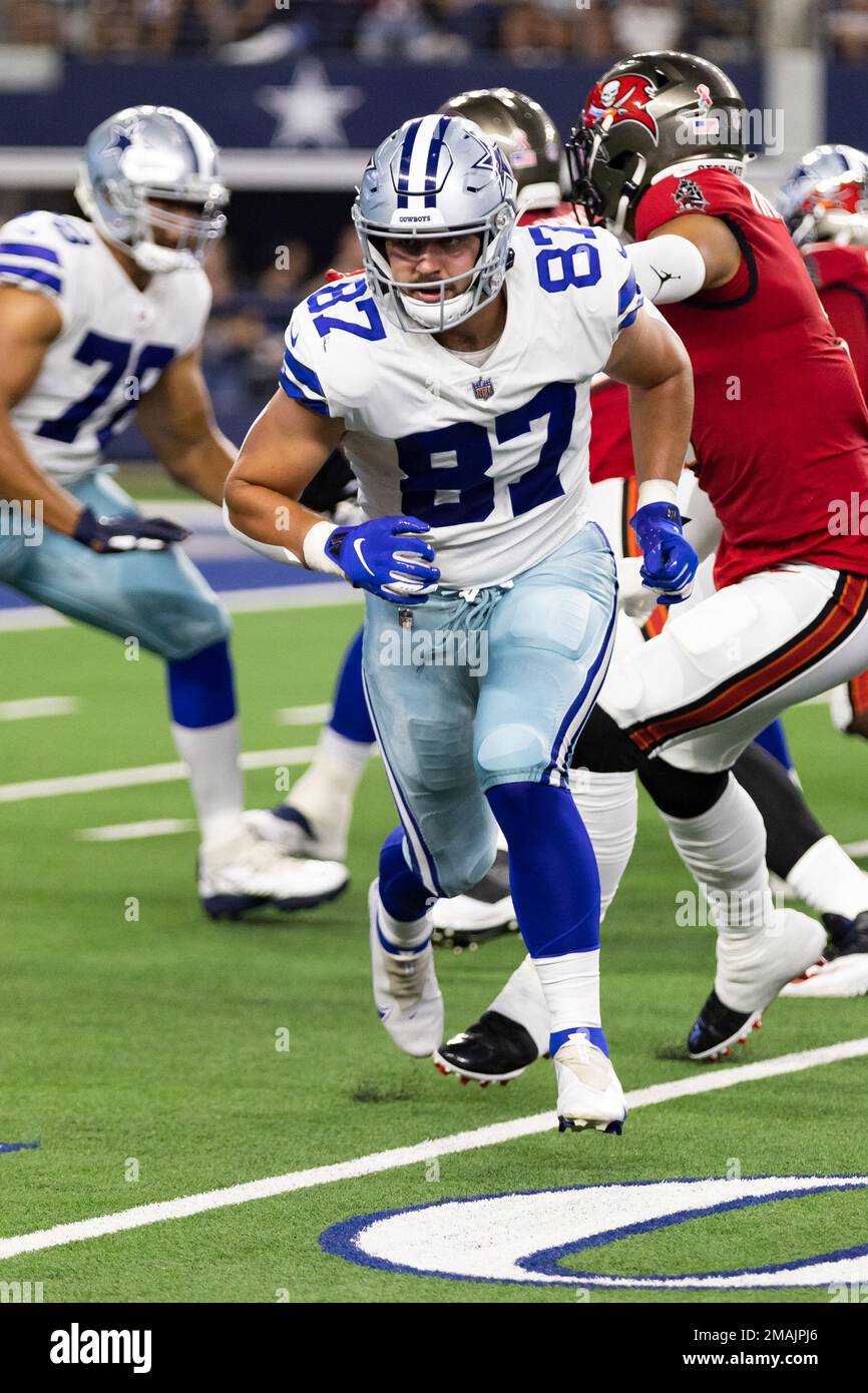 Dallas Cowboys tight end Jake Ferguson (87) is seen during an NFL ...