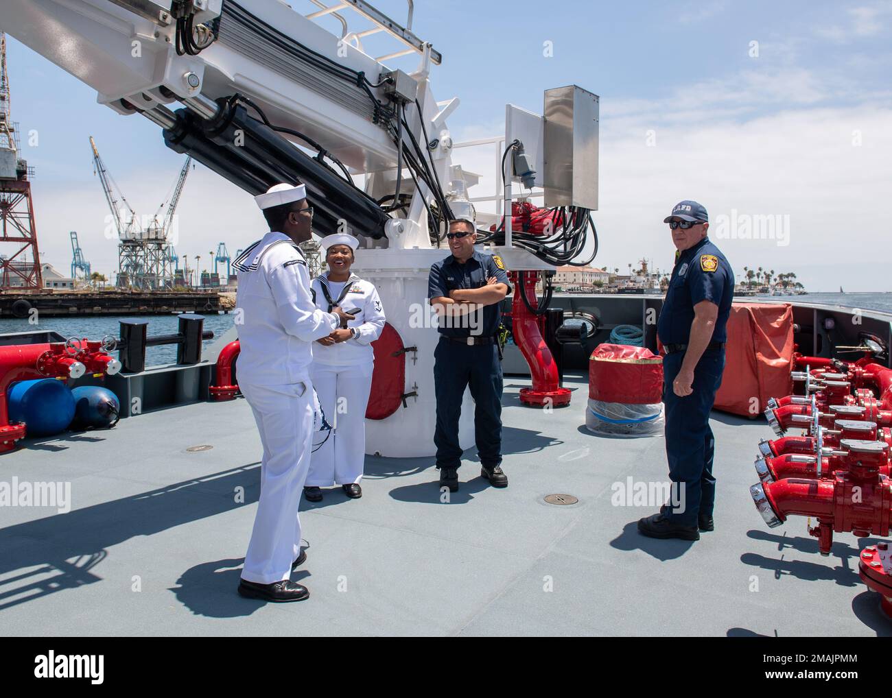 PORT OF LOS ANGELES (May 28, 2022) - Sailors, assigned to San Antonio ...