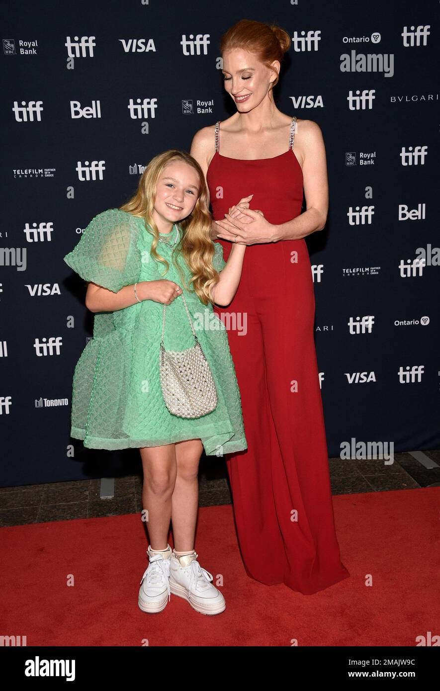 Alix West Lefler, left, and Jessica Chastain attend the premiere of ...