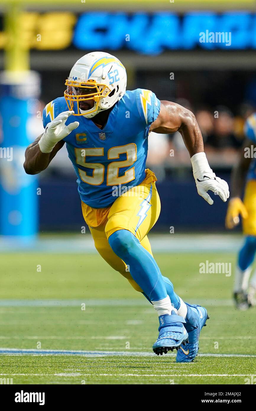 Los Angeles Chargers linebacker Khalil Mack (52) against the Las Vegas Raiders during an NFL ...