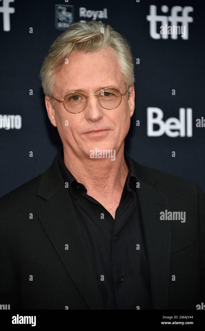 Linus Roache attends the premiere of "My Policeman" at the Princess of Wales Theatre during the ...